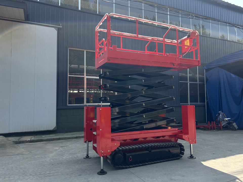 Crawler Self Propelled Steel Aerial Work Lift Platform Remote Control ...