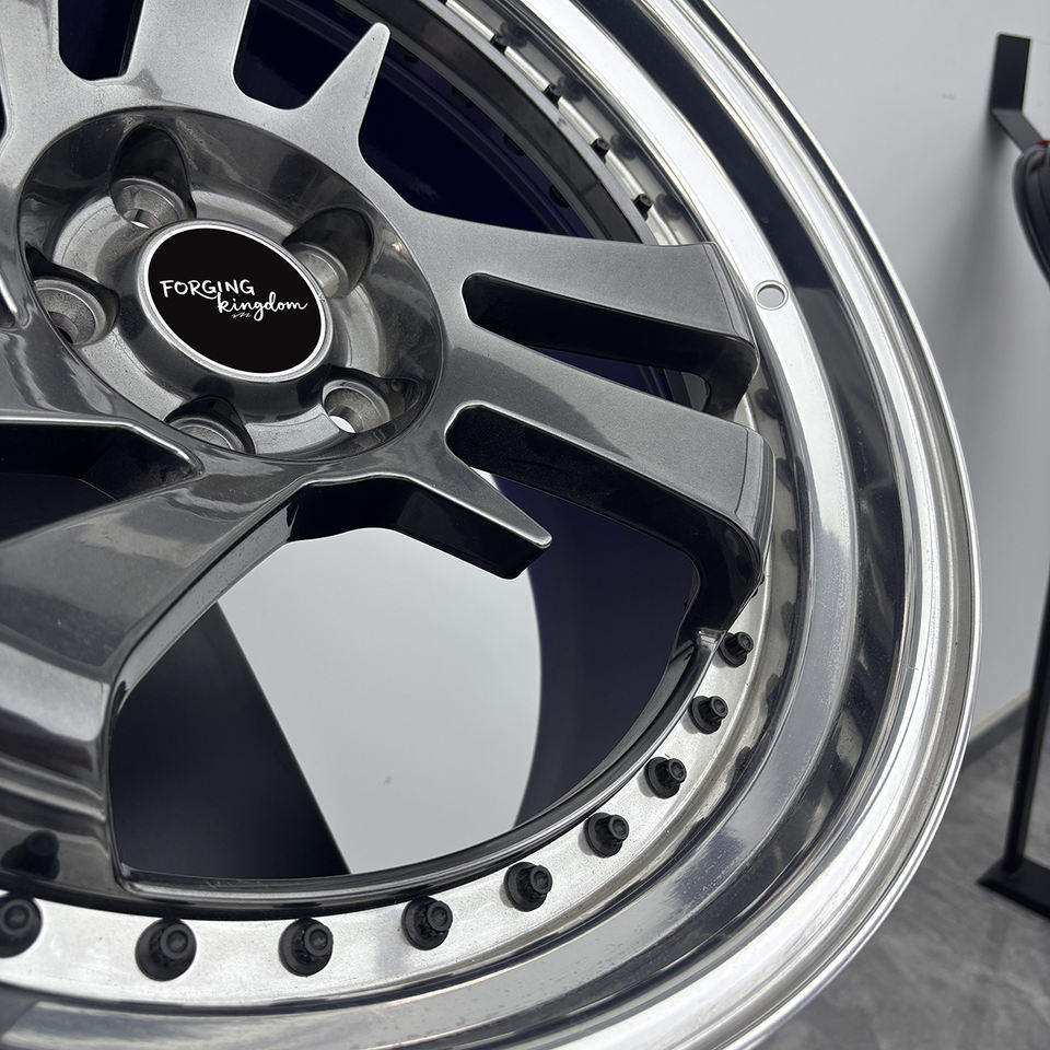 3-Piece Forged Aluminum Matte Black New Lightweight 40mm Performance ...