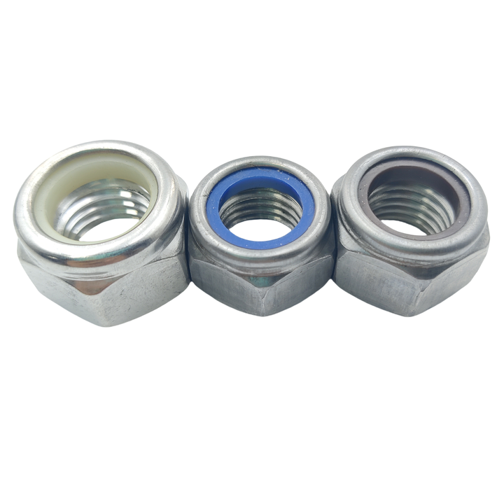 DIN985 Stainless Steel Hex Nylon Lock Nut Insert for Construction Machinery Carbon Steel Zinc ...