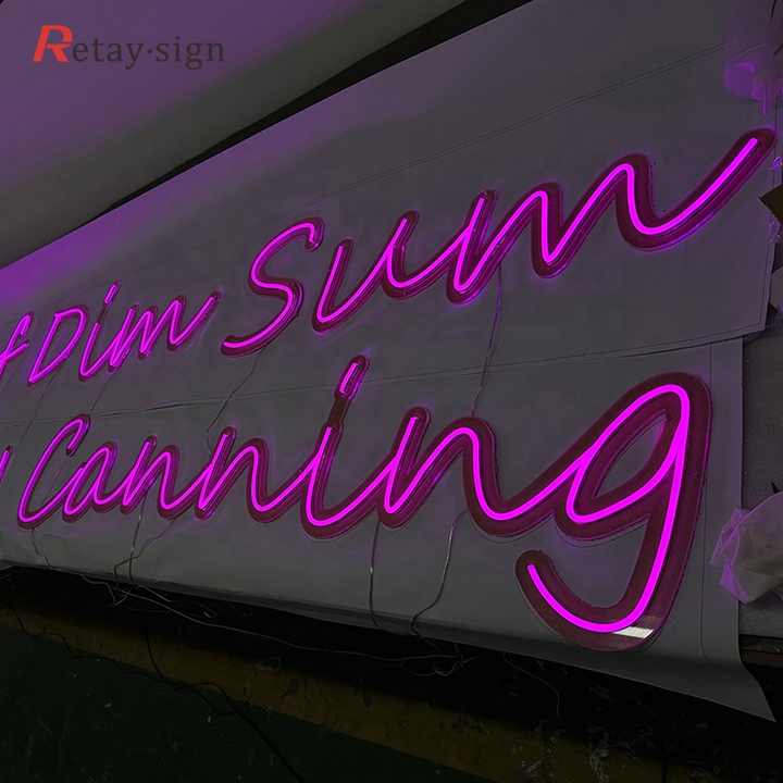 Custom neon light signs letter neon tubes open signs light up led name ...