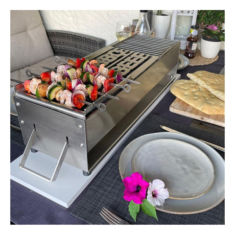 Fire Pit Cooking Swing Grate Height Adjustable Garden Tripod Balcony ...