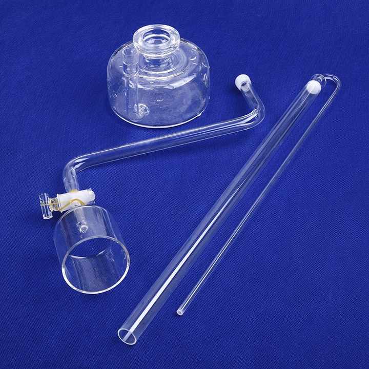 Transparent Quartz Reaction Flask Clear Quartz Glass Beaker With Double ...