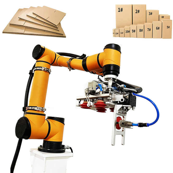 Fully Automatic Cobot Robot Arm Carton Sealing Feeder Packing Box ...