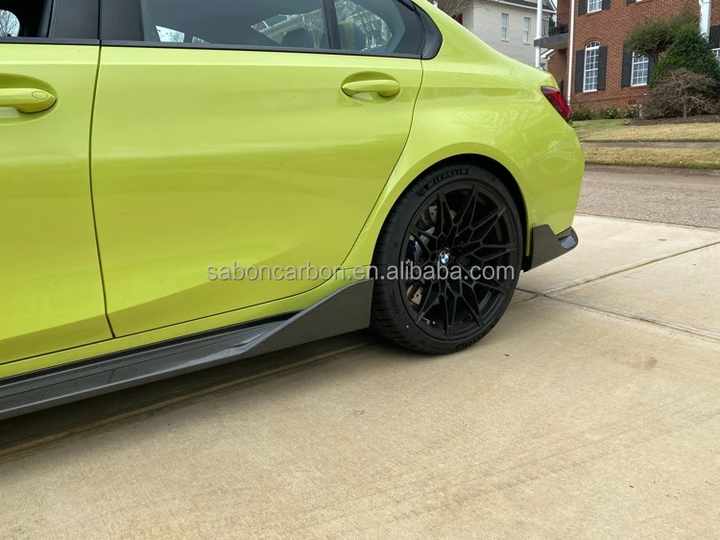 MP Style Carbon Fiber Side Skirts Extensions Car Body Kit Panels for ...