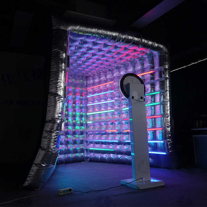 Outdoor Led Photo Booth Backdrop Portable Inflatable 360 Round Photo ...