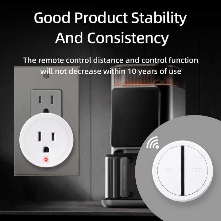 15A Plug-and-Play Outlet with Magnetic Base Safe Remote for Garbage ...