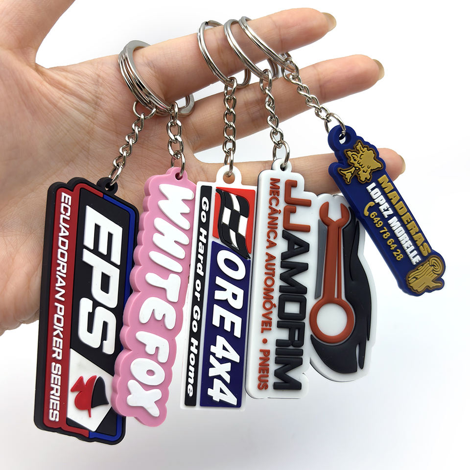 Custom Logo Key Chain Pvc Embossed Rubber Keychains 2D /3D Soft PVC ...