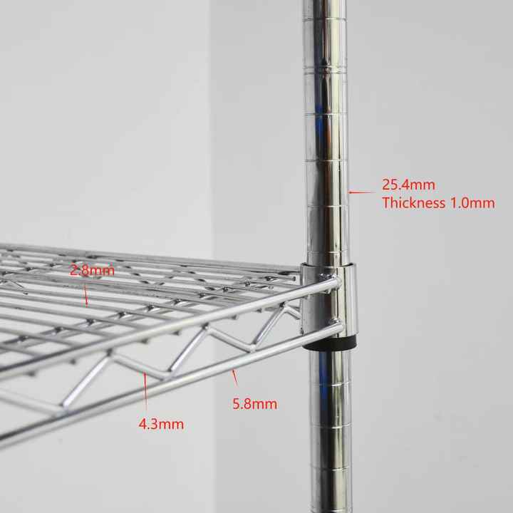 Multi-Tier Wire Shelf Racks Garage Shelving for Efficient Stacking ...