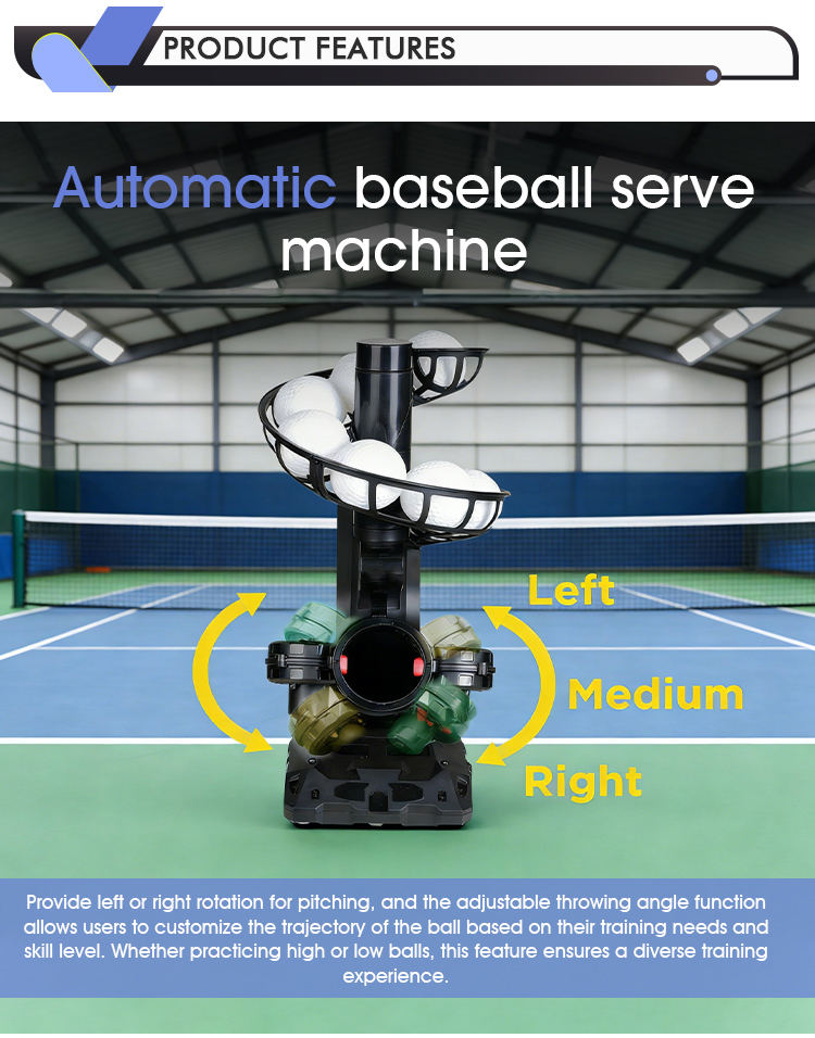 Auto Adjustable Trajectory Pickleball Serving Machine Automatic Swing ...