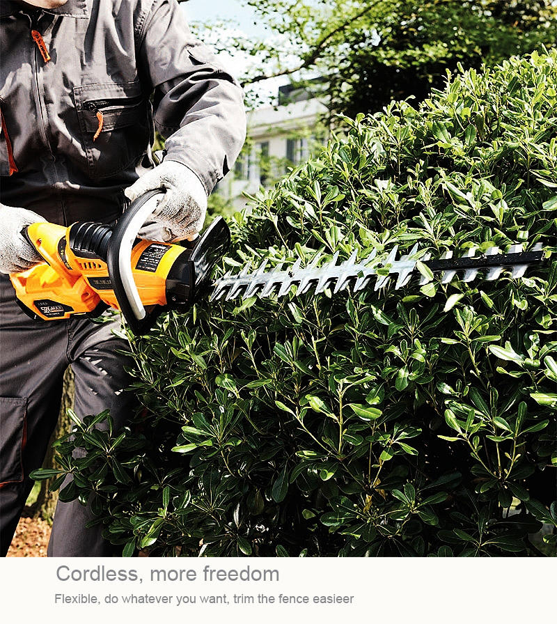 Cordless Portable Battery Operated Hand Held Electric Hedge Trimmer ...