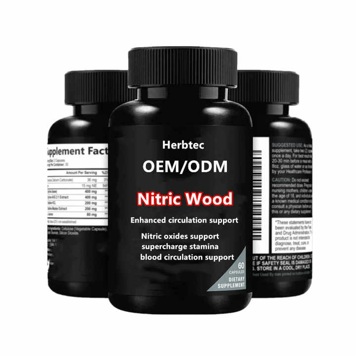 OEM Nitric Wood Blood Flow Support Supplement 60 Capsules for Adult ...