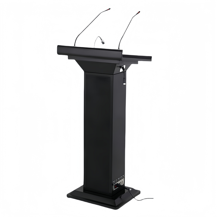 Smart Digital Podium with Gooseneck Microphone for Schools