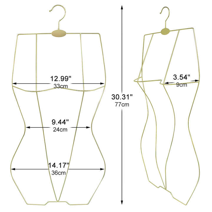 LINDON Full Body Shape Metal Swimsuit Hanger for Lingerie Display