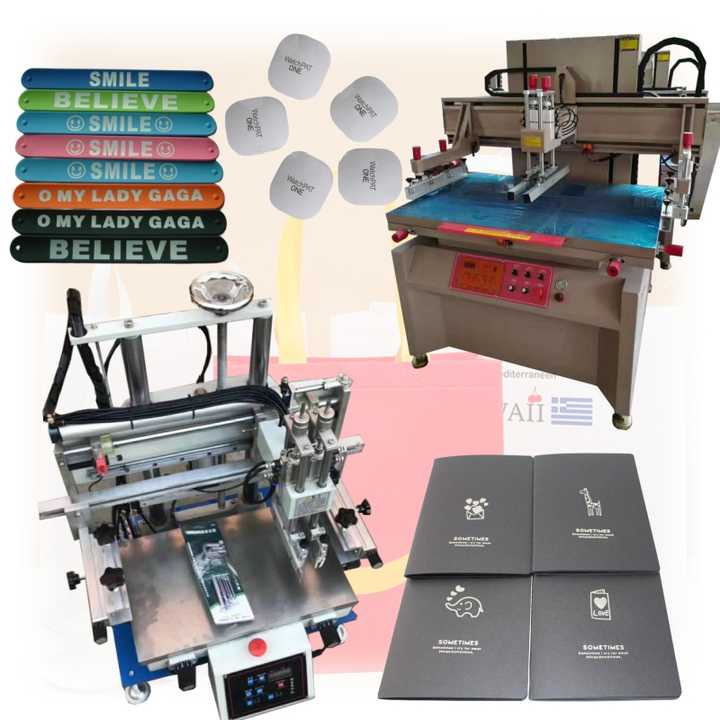 Machine de sérigraphie semi-automatique Machine de petite table Machine ...