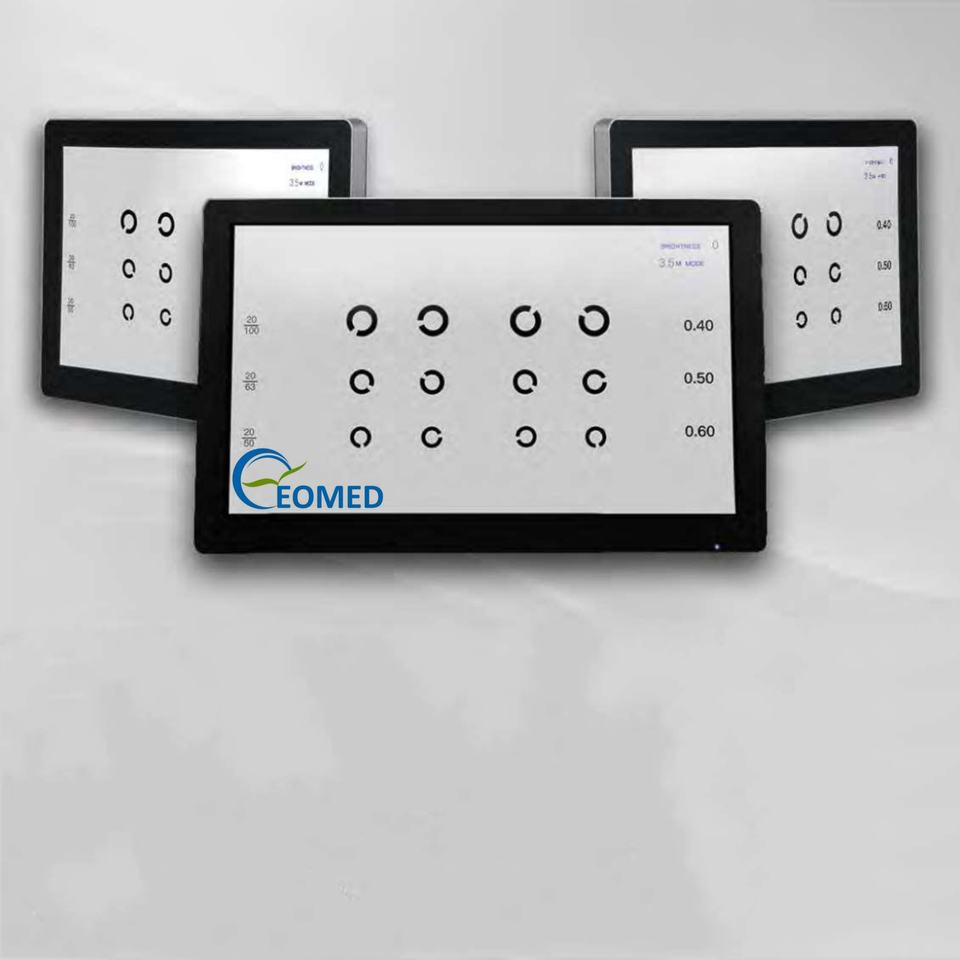 Optometry Use 23''LCD (Color) LED Screen Digital Visual Acuity Chart ...