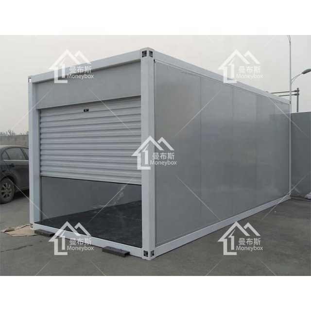 Prefabricated Steel Container Garage Prefab Container carport Single ...