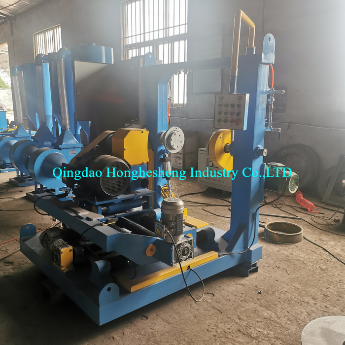 High efficiency industrial ring tread grinding machine / tyre buffing machine for sale