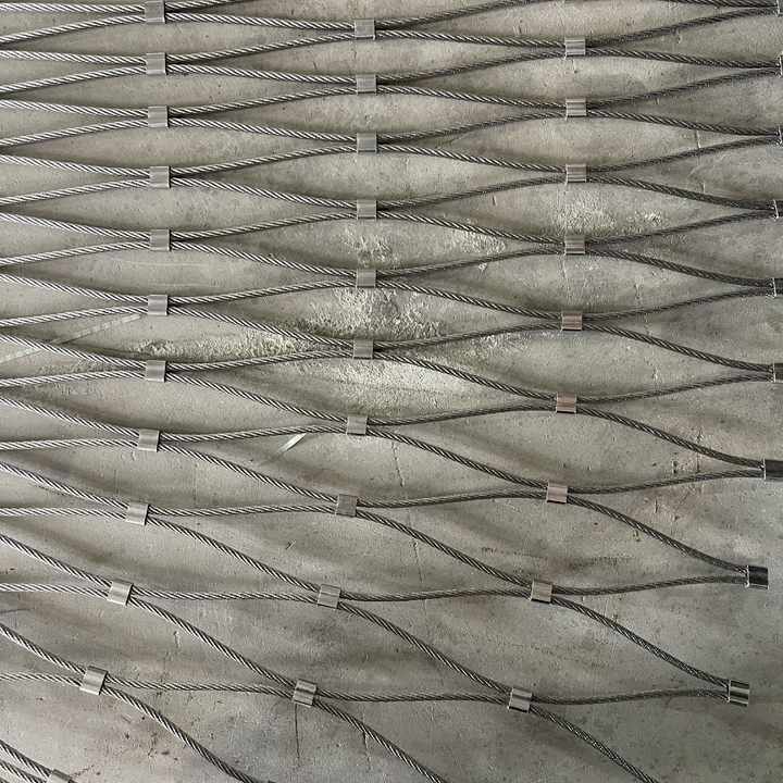 Stainless Steel Wire Rope Mesh Net Plain Weave Flexible Protective ...