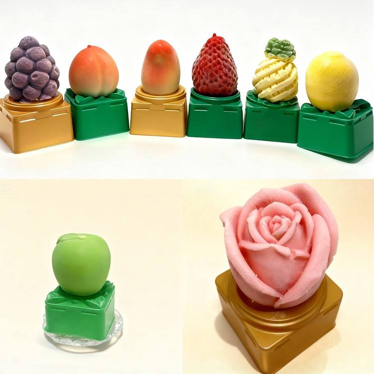 Viral Fruit Shaped Ice Cream - Hongqi Mango Peach Lemon