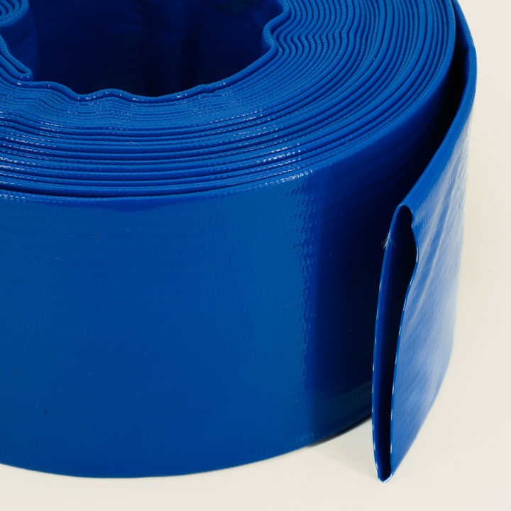 Durable Blue PVC Lay Flat Hose for Water Supply & Irrigation