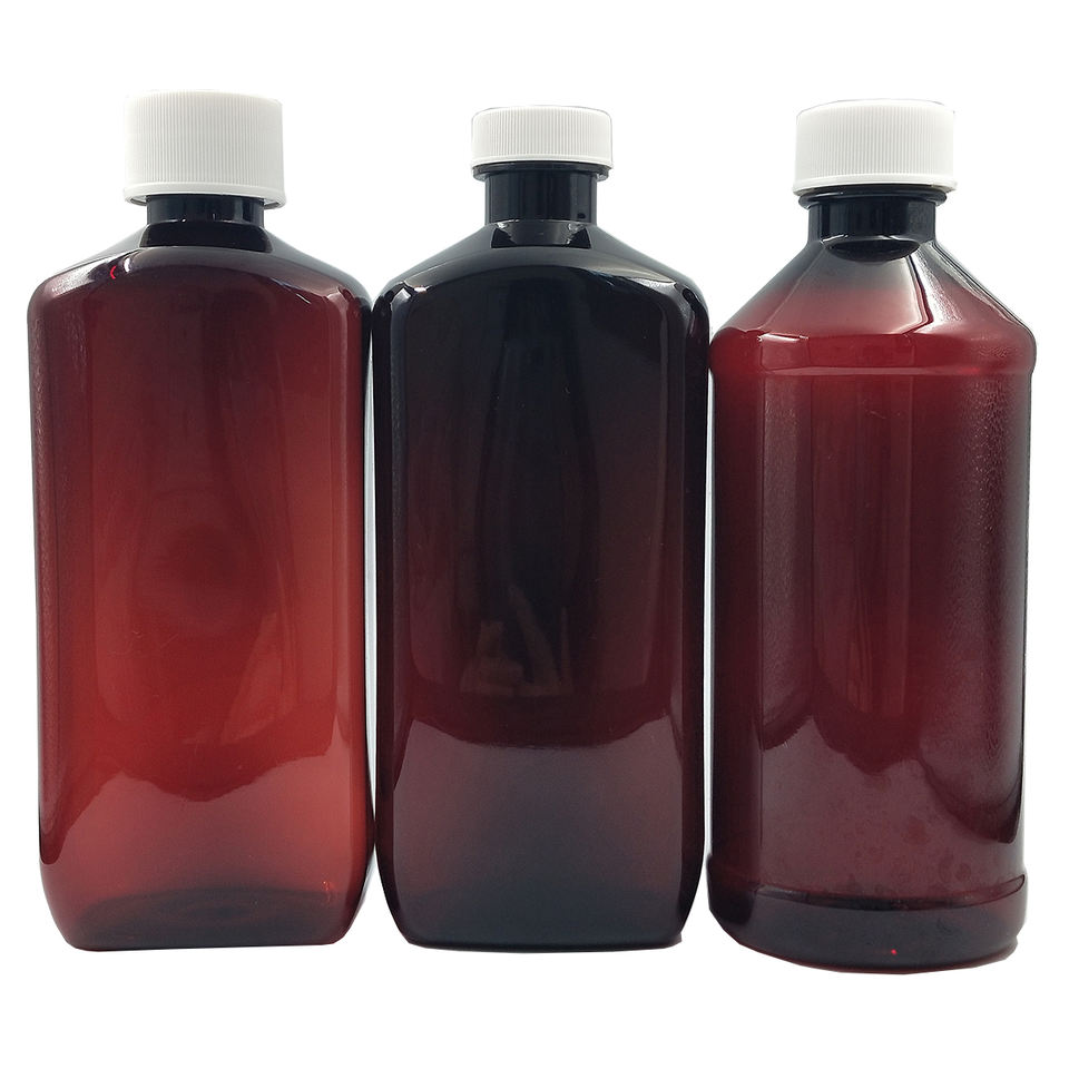 473ml 16oz 500ml Tris Purple Green Empty Bottles Medicine Arch Plastic ...