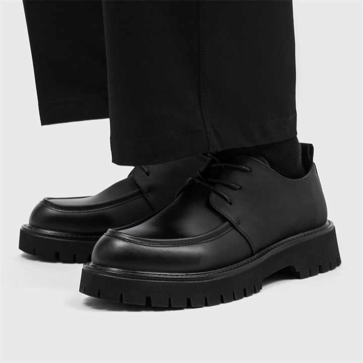 Men's New Business Style Dress Shoes Thick-Soled Casual Walking Style ...