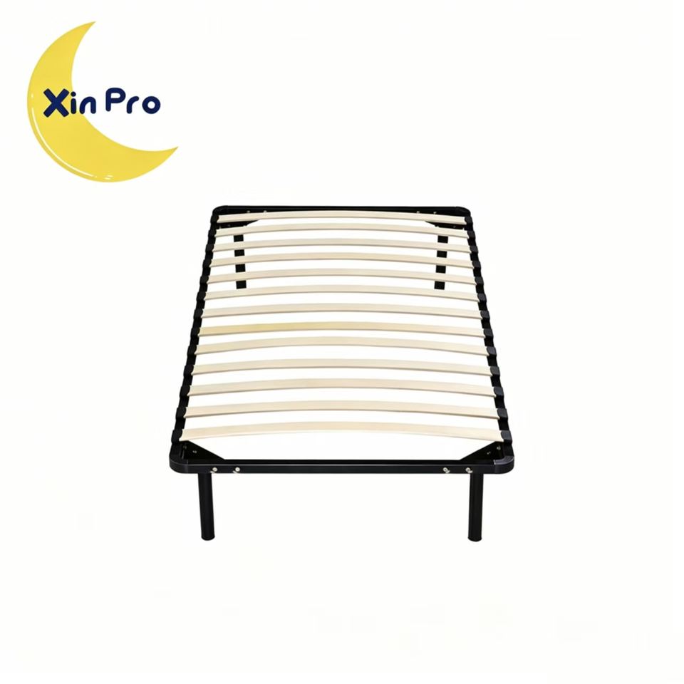 Iron Metal Birch Wood Modern Foldable Adjustable Durable Bed Frame Easy ...