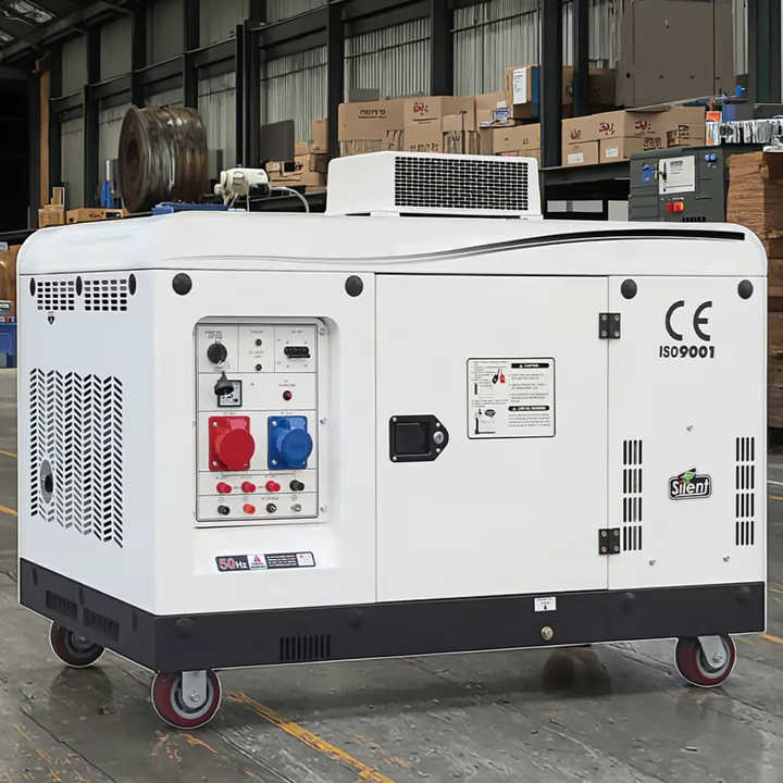 12kva Silent diesel Generator 220V/380V Single Phase/Double Voltage Soundproof 12kw Quiet Diesel ...