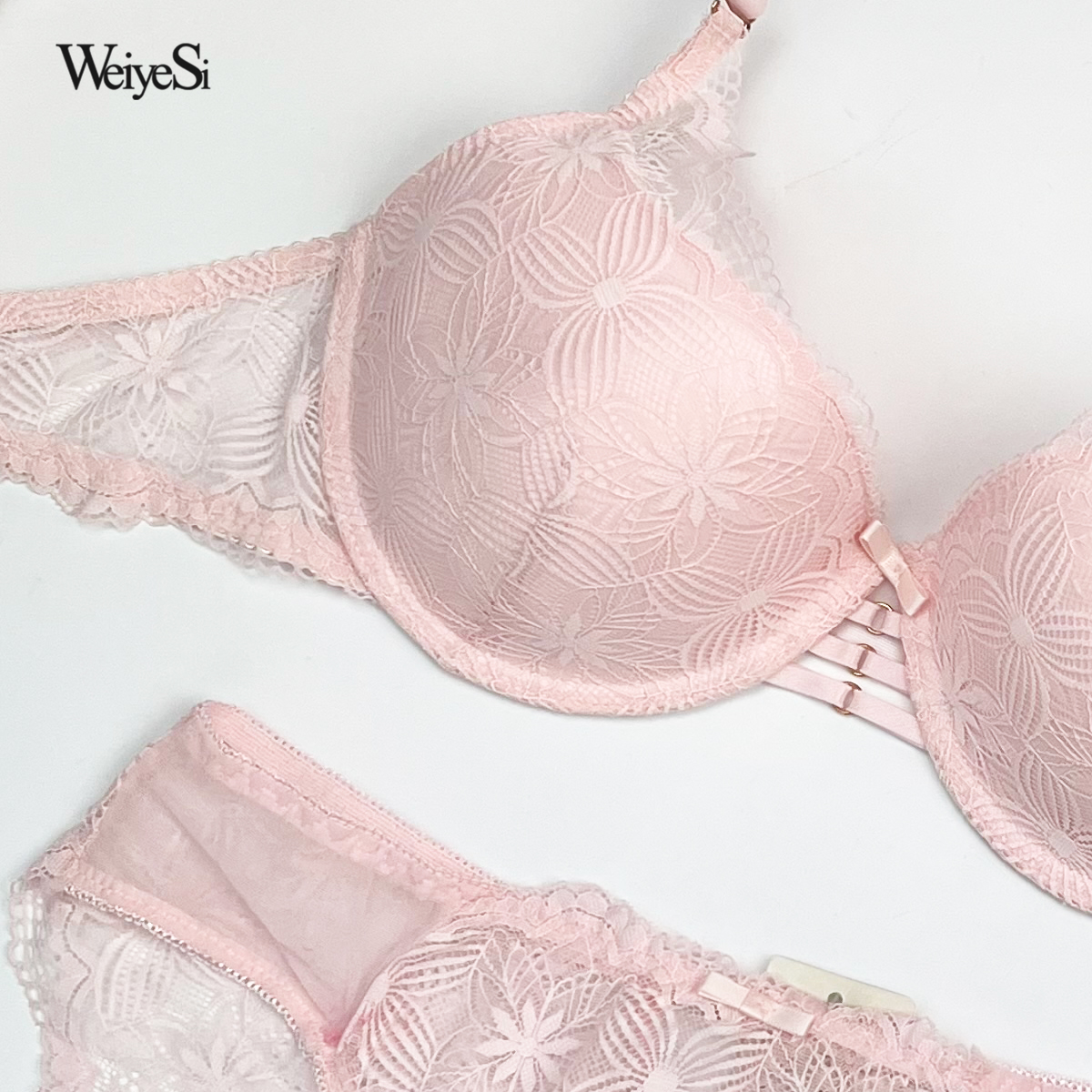 European Lingerie Model - Sexy Lace Bodysuit Set