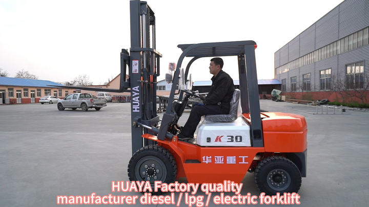 CE ISO HUAYA Hydraulic Forklift Diesel 3.5 Ton - High Config