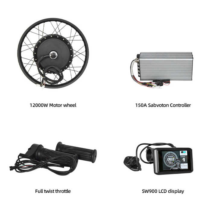 72V 8000W Electric Bike Conversion Kit - 8KW Sabvoton Controller