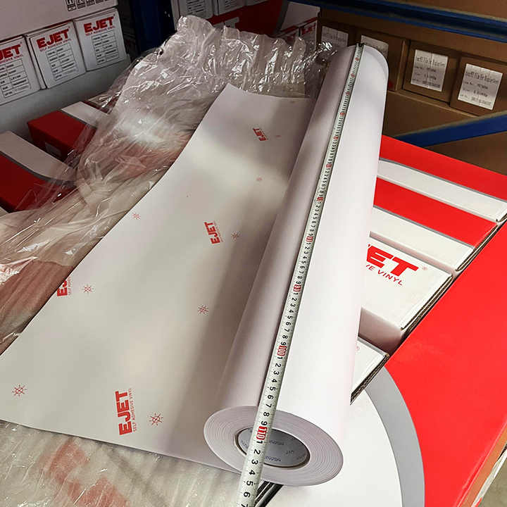 EJET Self Adhesive Vinyl Sticker Roll for Eco-Solvent Printer