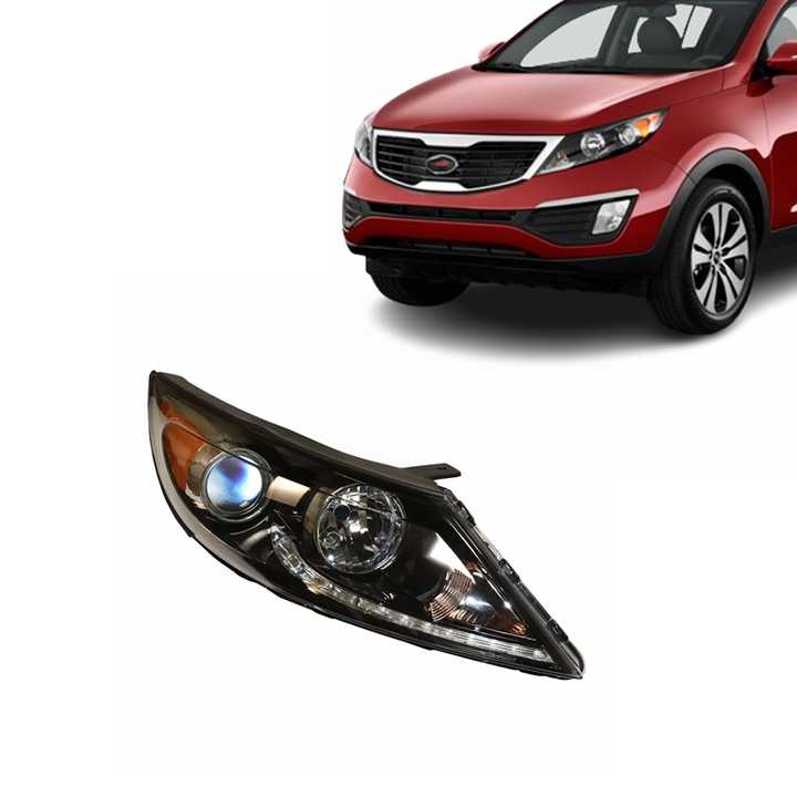 Auto Parts Aftermarket LED DRL Left Right Side Halogen Lamp Headlight ...
