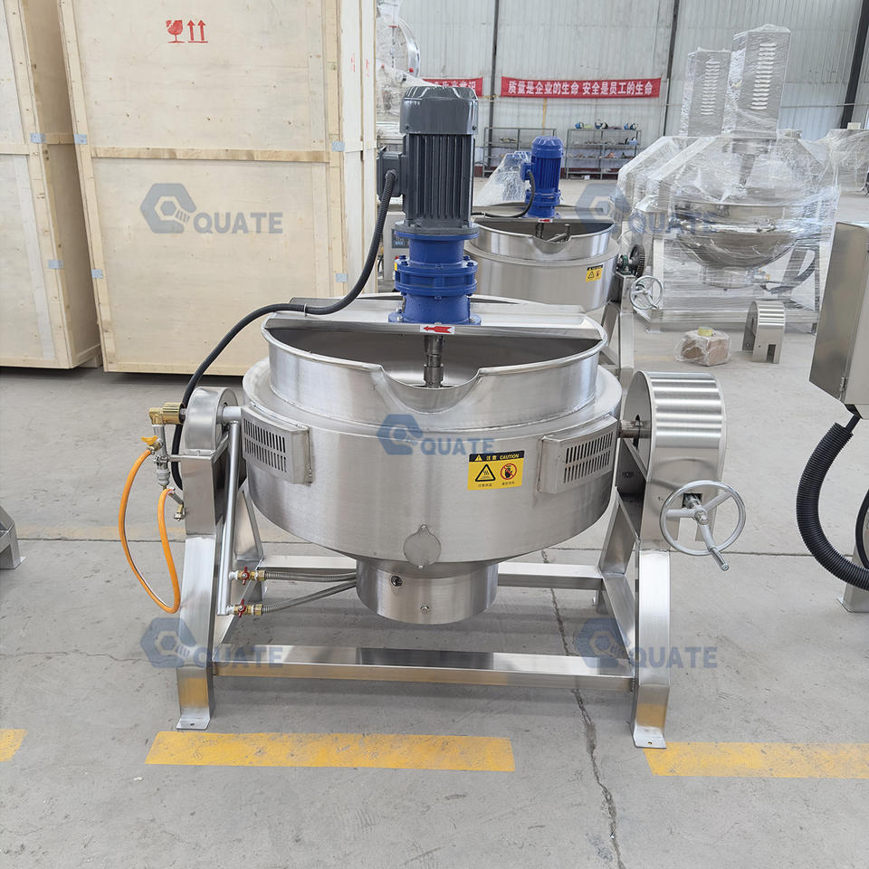 100L Electric Steam Double Jacketed Kettle With Mixer 12 Gallon 200 ...