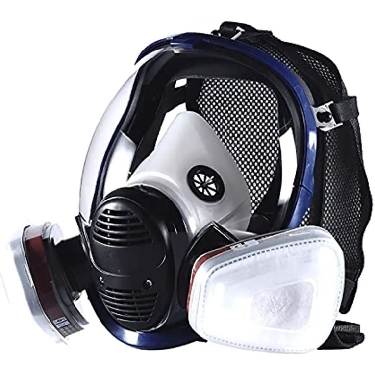 Industrial Gas Mask Reusable Respirator Smoking Gas Mask Full Facepiece ...