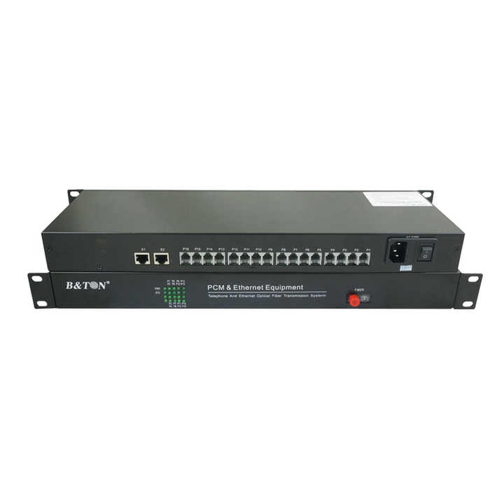 16CH Port PCM Multiplexer - Telephone Fiber Optic Converter