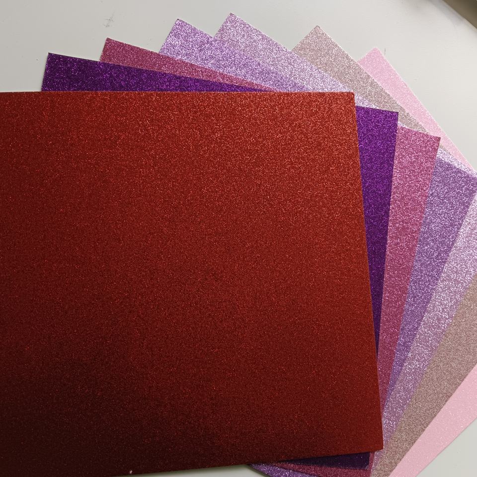 250g A4 One Side Diy Material Decoration Glitter Paper Sheet Color ...