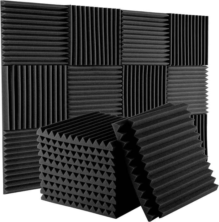 Acoustic Foam Panels Soundproofing Polyurethane Materials 300x300x25mm ...