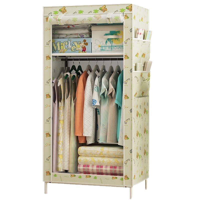 Simple Modern Stylish Home Wardrobe with Dust-proof Cover Fabric Lining ...