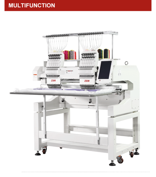 Programmable Computerized Embroidery Machine Double Heads Industrial ...