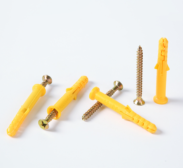 7mm Plastic Wall Plug Anchor Bolt Screw for Construction Use High ...