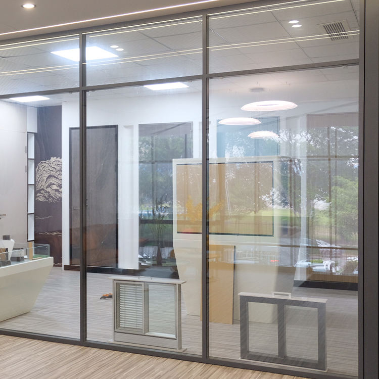 Temporary Office Partition Wall Panels Glass Restaurant Partition for ...