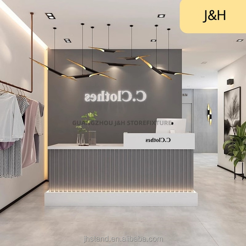 Boutique Clothing Shop Modern Retail Cash Desk Multifunctional Store ...