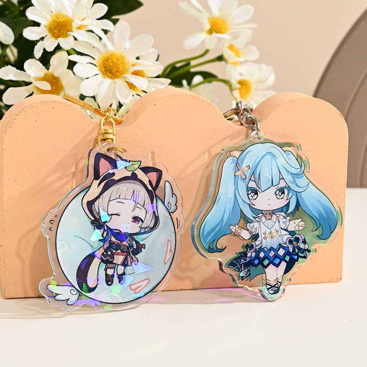 Custom Acrylic Keychain TransparentKey Chain Rings for Anime ...
