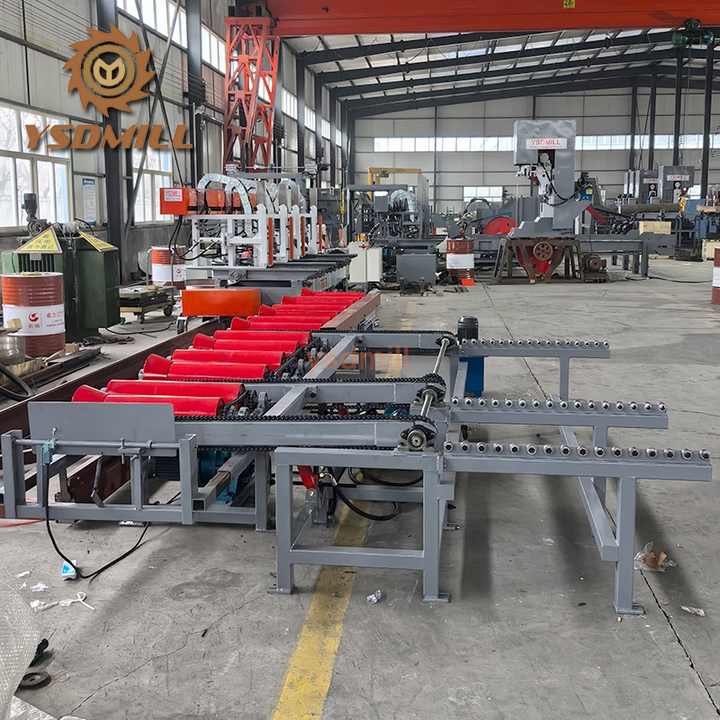 Wood Cutting Roller Conveyor - Efficient Sawmill Transfer