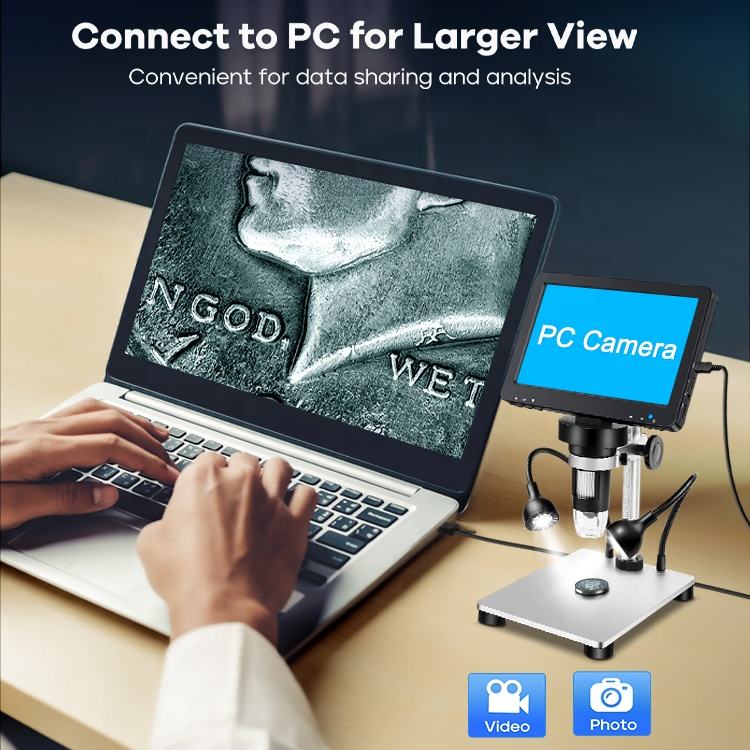 DM9 Microscope Camera for Pcb, Microscope Connect to Computer, Jewelry ...