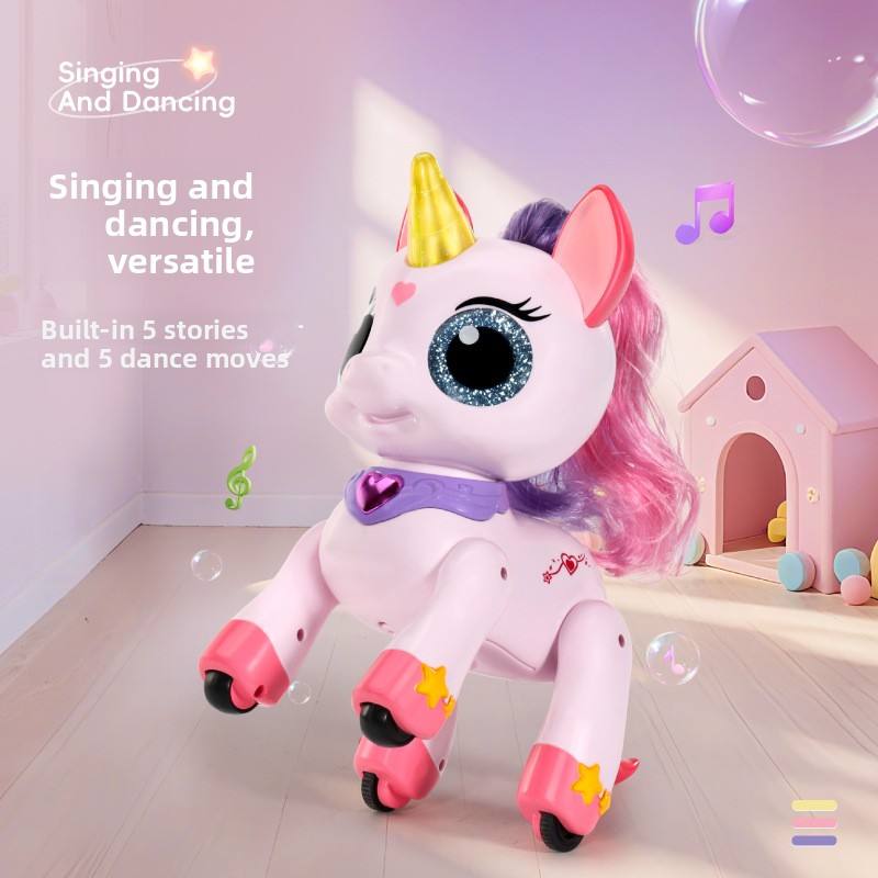 Electric ABS Material Gravity-Sensing Magical Unicorn Sings Dances ...