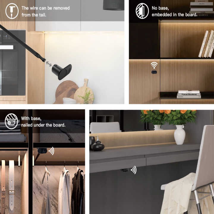 Smart Touch Sensor LED Light Switch - Hidden Installation