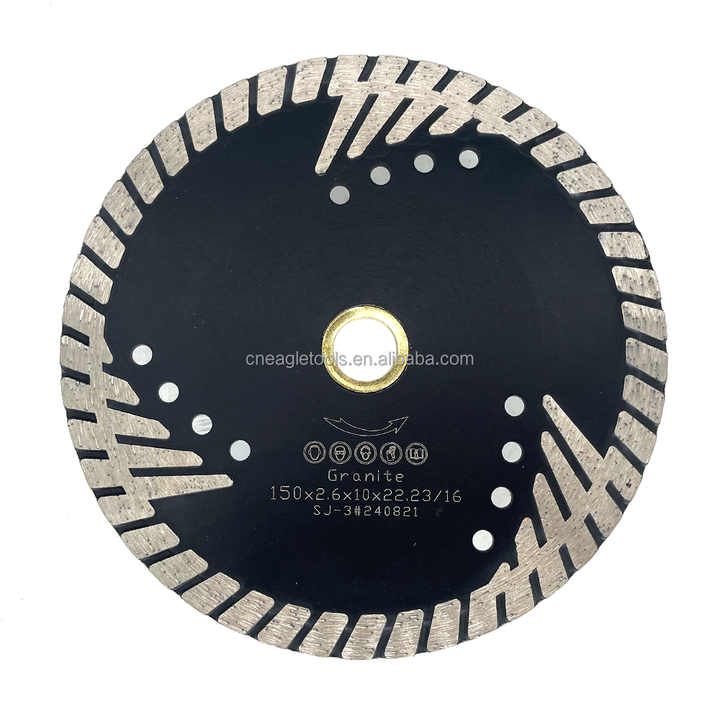 Fast Cutting 6 INCH Diamond Dry Cutting Blade 150mm Turbo Diamond Saw ...