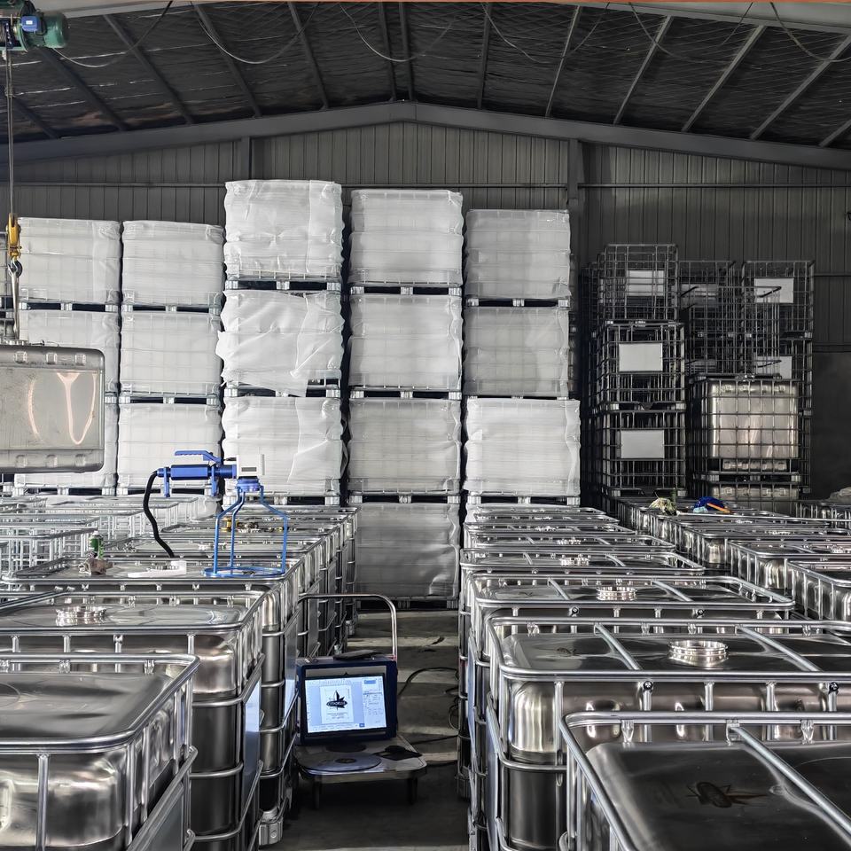 1000L SS316 Food Grade Stainless Steel Square Stackable IBC Tank ...